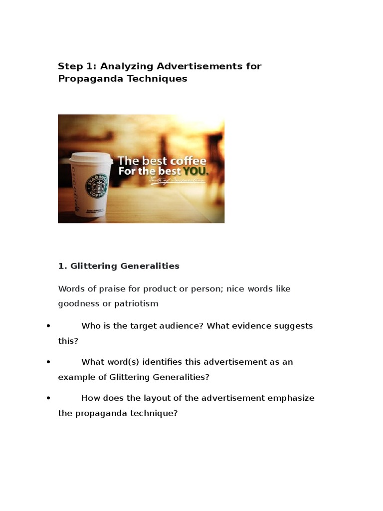 How To Analyse Advertisments 2 | PDF | Advertising | Propaganda