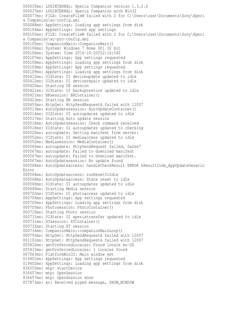 Companion Log 2016 10 20T22 16 54Z | PDF | Hypertext Transfer Protocol ...