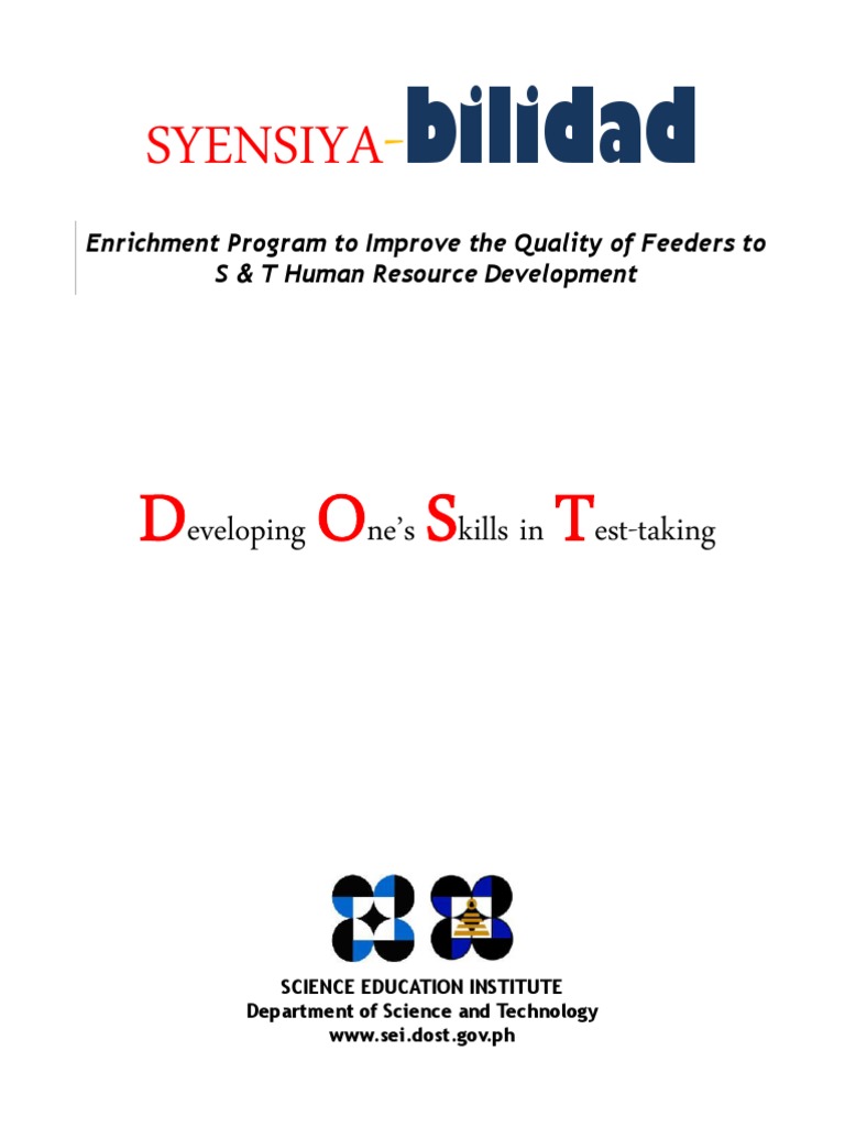 DOST SEI Scholarship Exam Reviewer | PDF | Ear | Chromatography