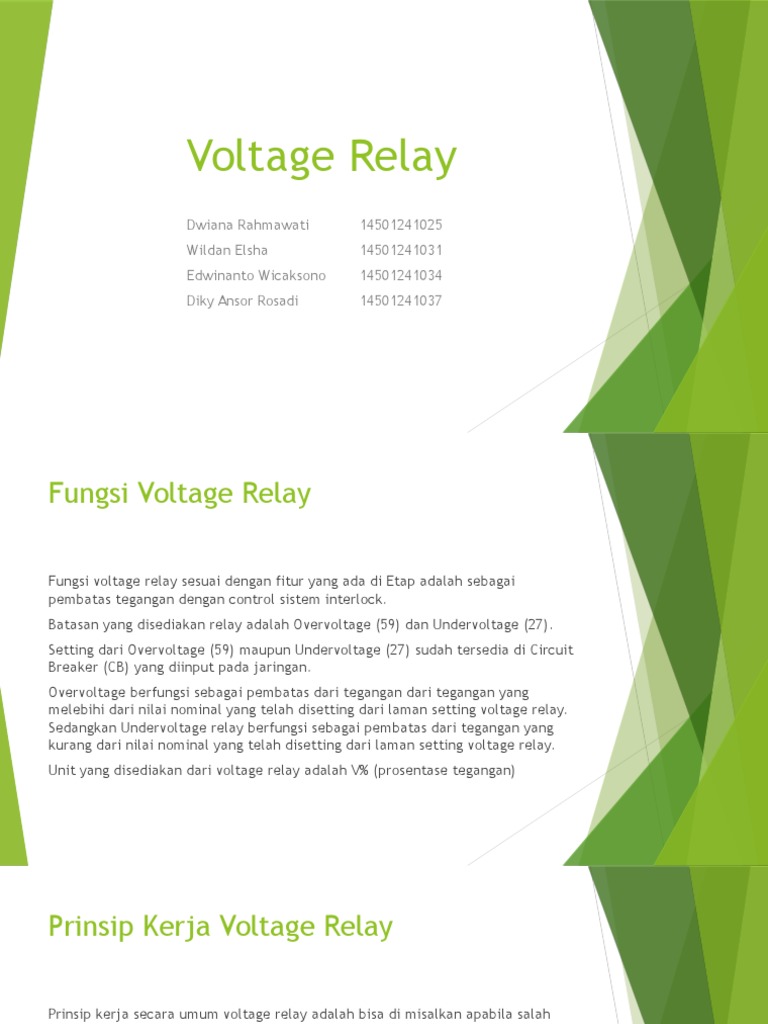 Fungsi Dan Prinsip Kerja Voltage Relay Pdf
