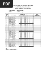 Contoh Absen Magang | PDF