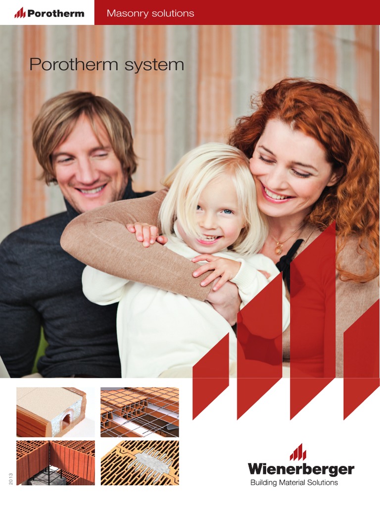 Porotherm - System - Technical Datasheet PDF | PDF | Masonry | Brick