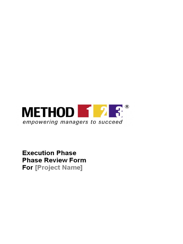 Execution Template - Execution Phase Review Form | PDF | Accountability ...