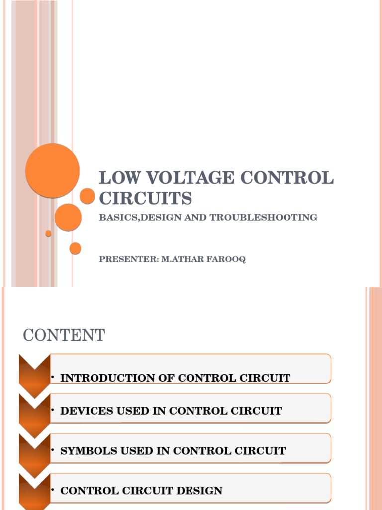 Low Voltage Control Circuits Guide | PDF | Electrical Network ...