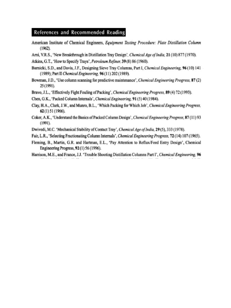 Chemical Engineering Reference | PDF
