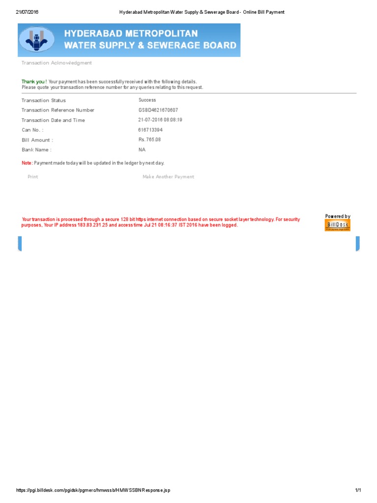 WATER Consumption | PDF