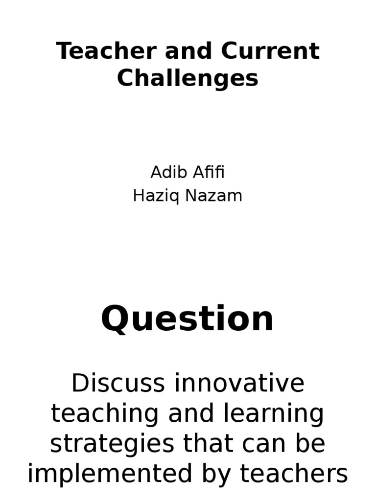 Innovative Teaching Strategies: Crossover Learning, Argumentation ...