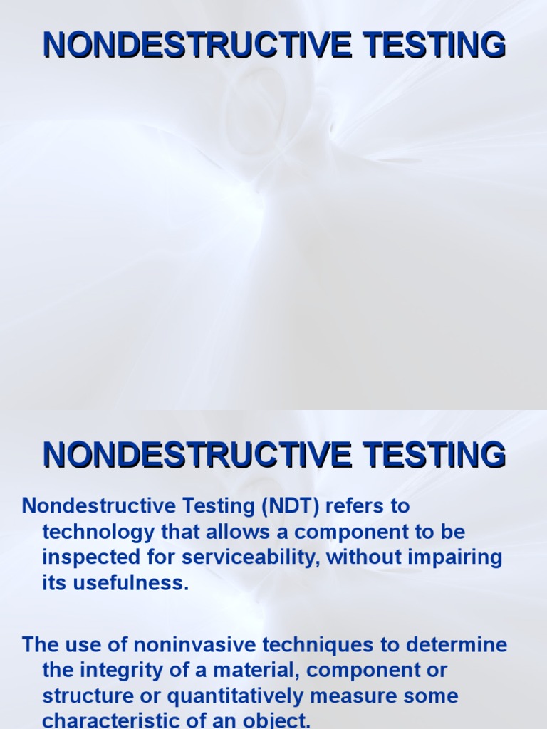Ndt Techniques | Nondestructive Testing | Radiography