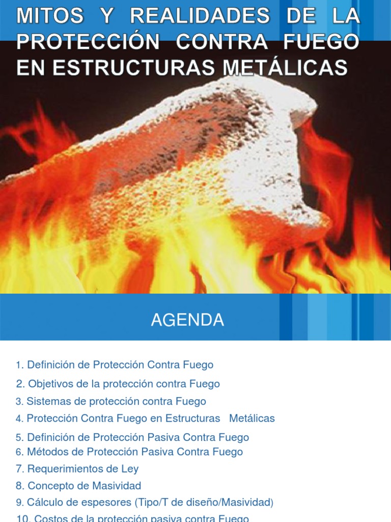 Protección contra fuego en estructuras metálicas | PDF | Braguero | Acero