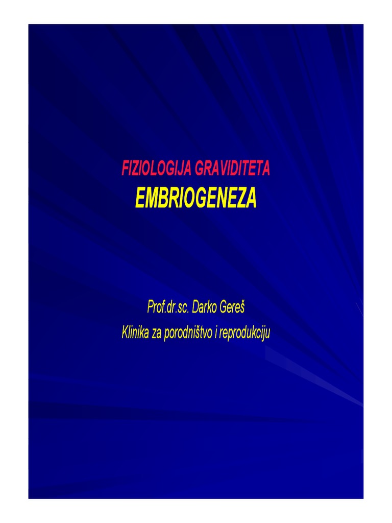 Embriogeneza PDF | PDF