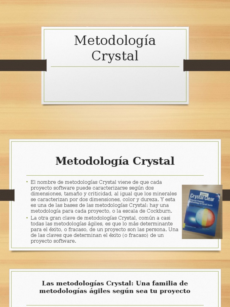 Metodología Crystal | PDF | Desarrollo Ágil de Software | Software