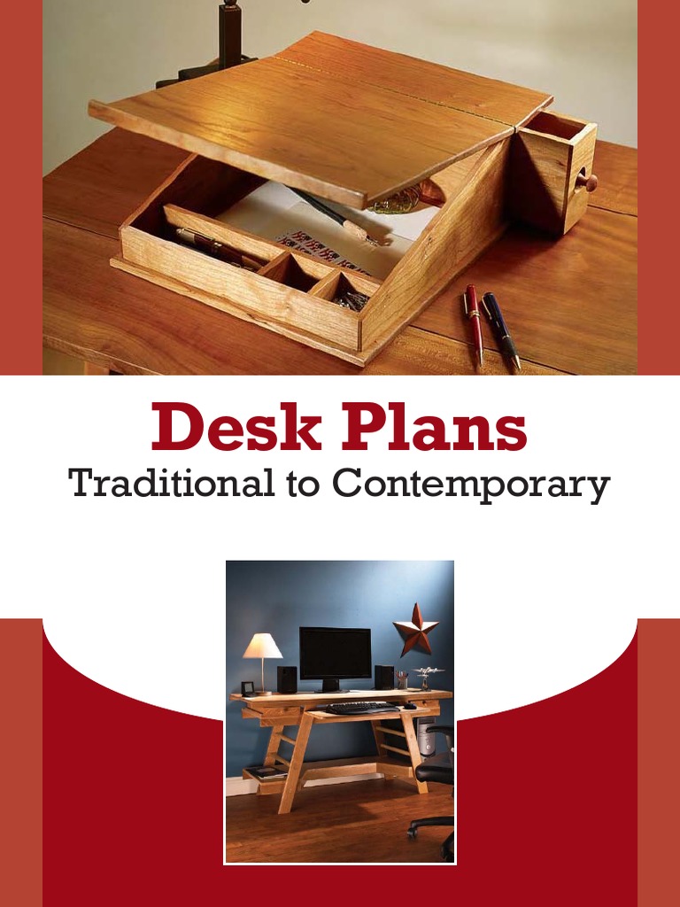 Desk Plans | Download Free PDF | Desk | Woodworking