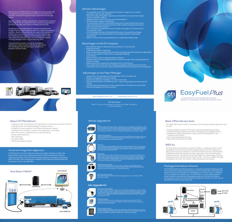 EasyFuelPlus: Automated Fuel Management | PDF | Filling Station ...