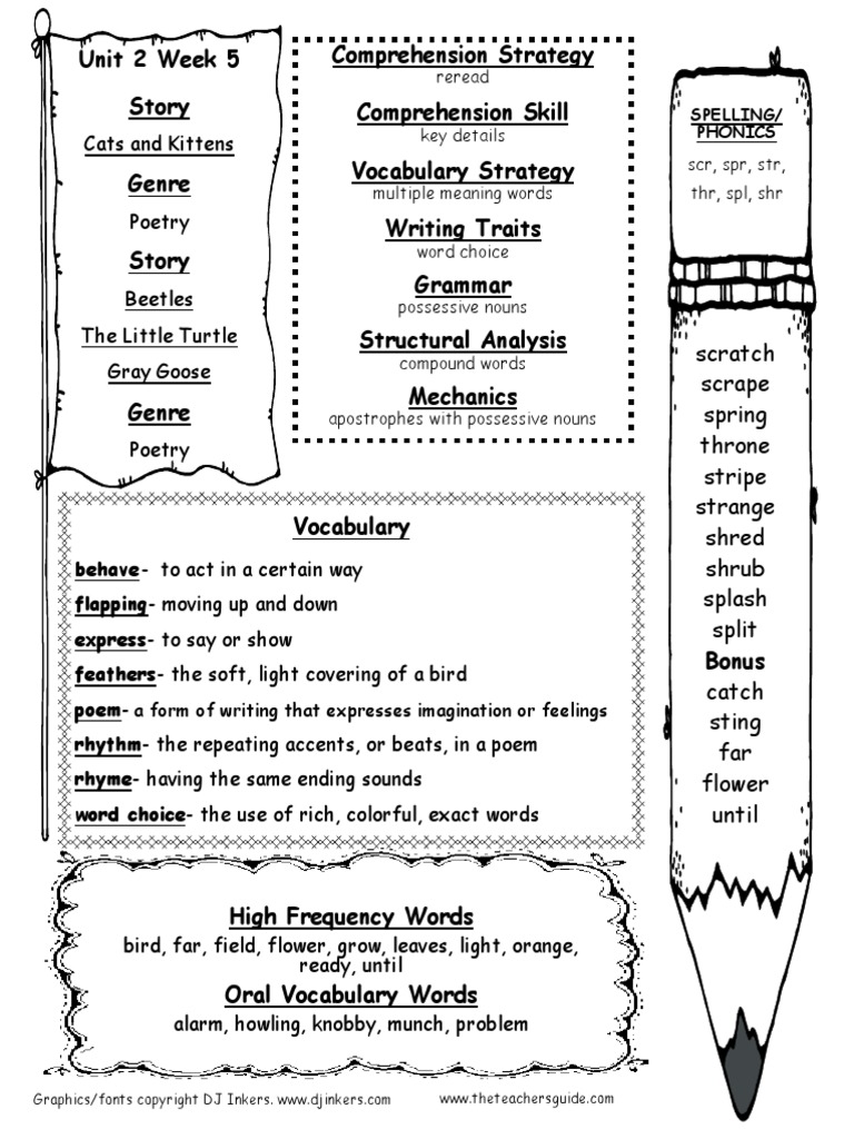 Unittwoweekfivettg | PDF | Language Arts & Discipline | Poetry