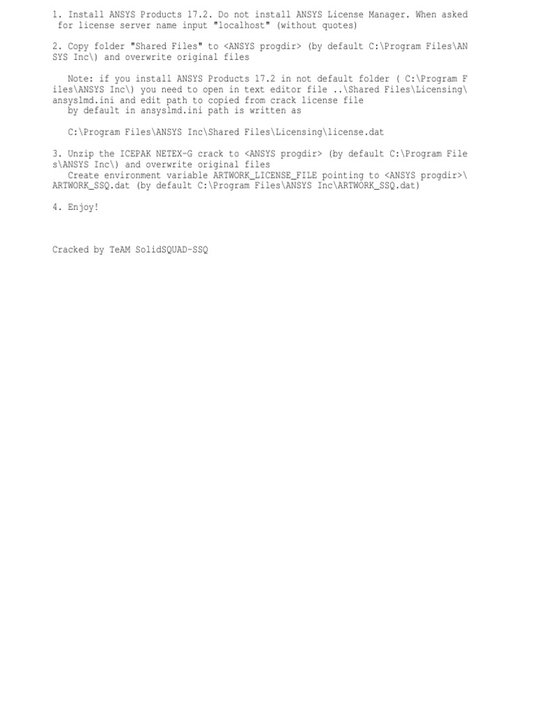 Readme Local SSQ | PDF