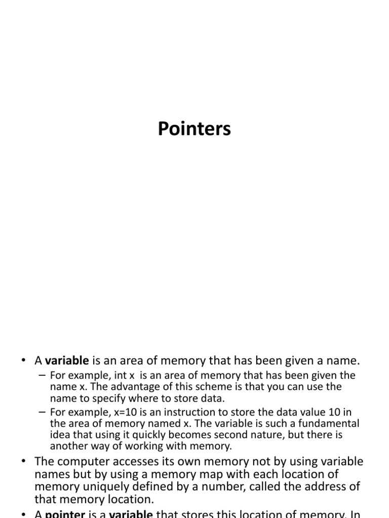 Lecture 9 Pdf Pointer Computer Programming Variable Computer