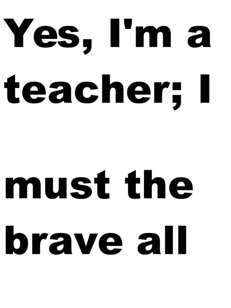 I'm A Teacher Lyrics | PDF