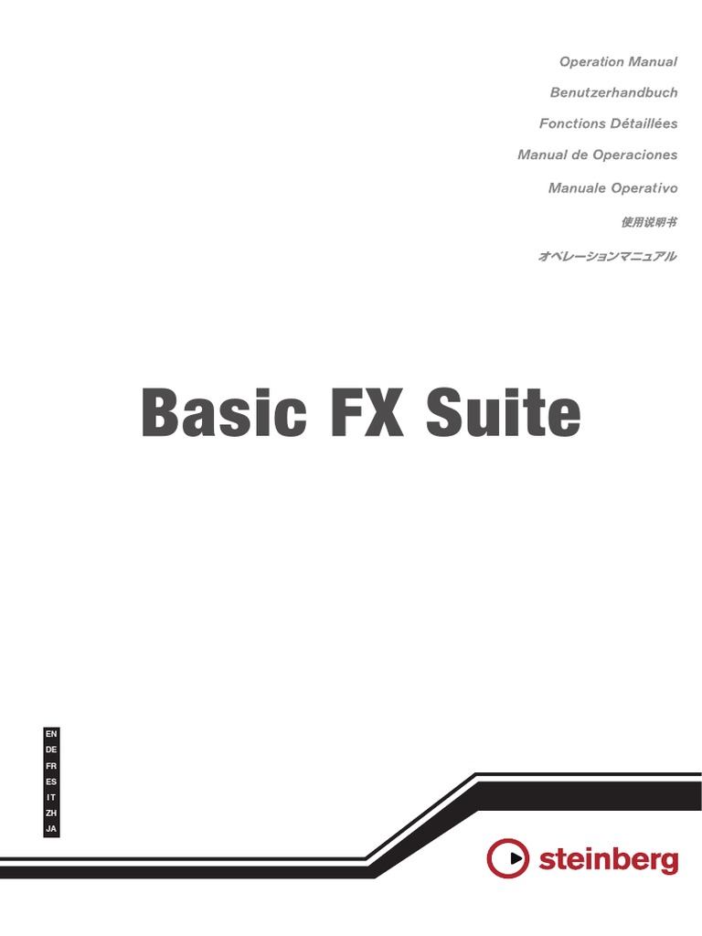 Basic FX Suite OperationManual en | PDF | Equalization (Audio) | Sound ...