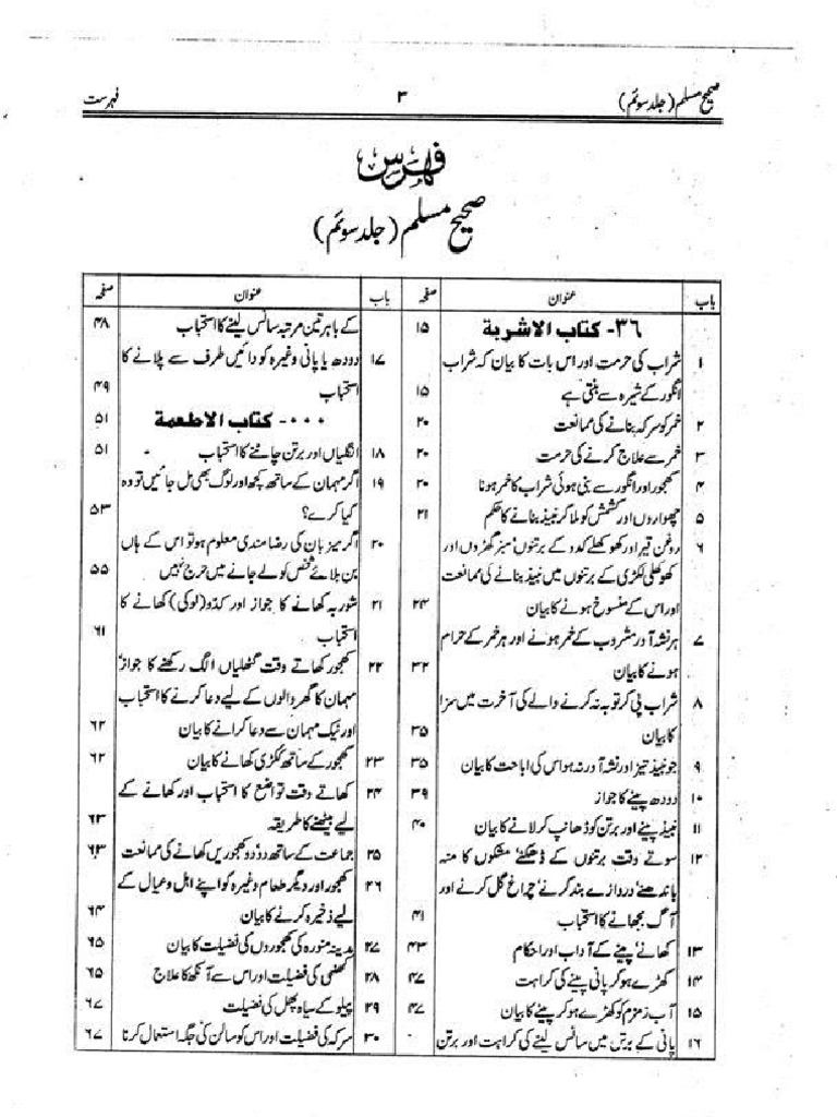 Sahih Muslim Sharif Vol 3 in Urdu