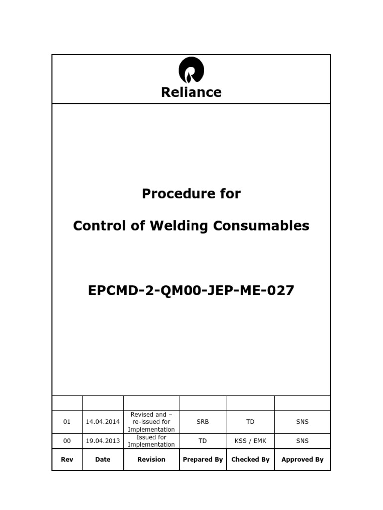 Control of Welding Consumables | PDF | Welding | Construction