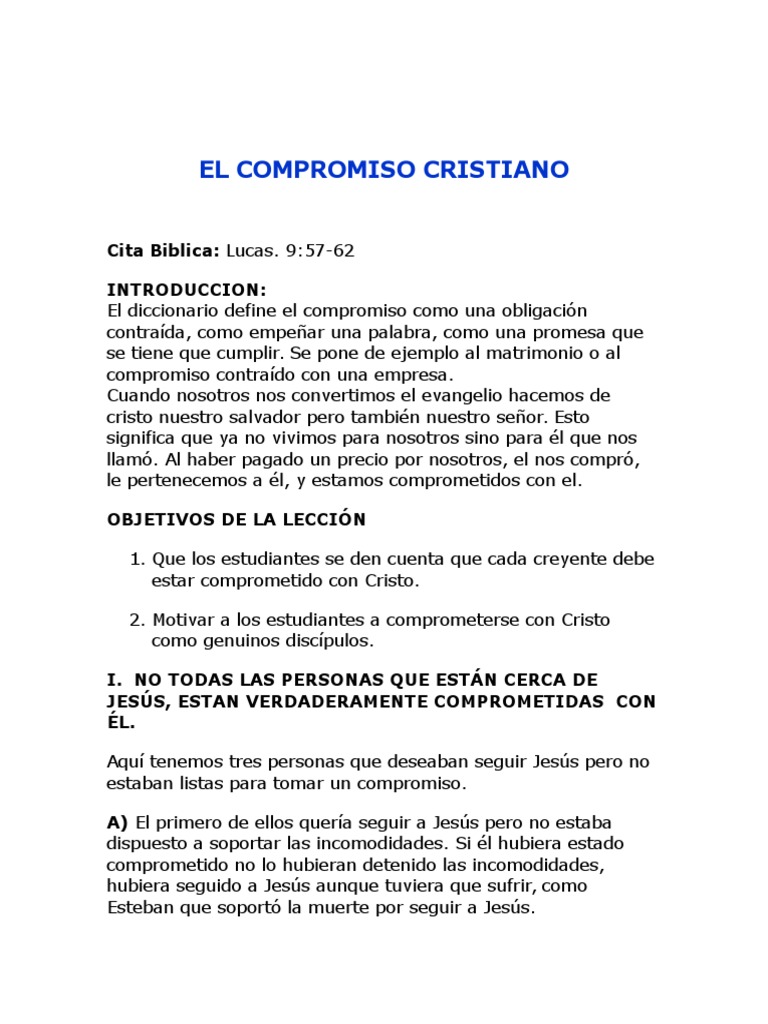 El Compromiso Cristiano | PDF | Tetragrammaton | Cristo (título)