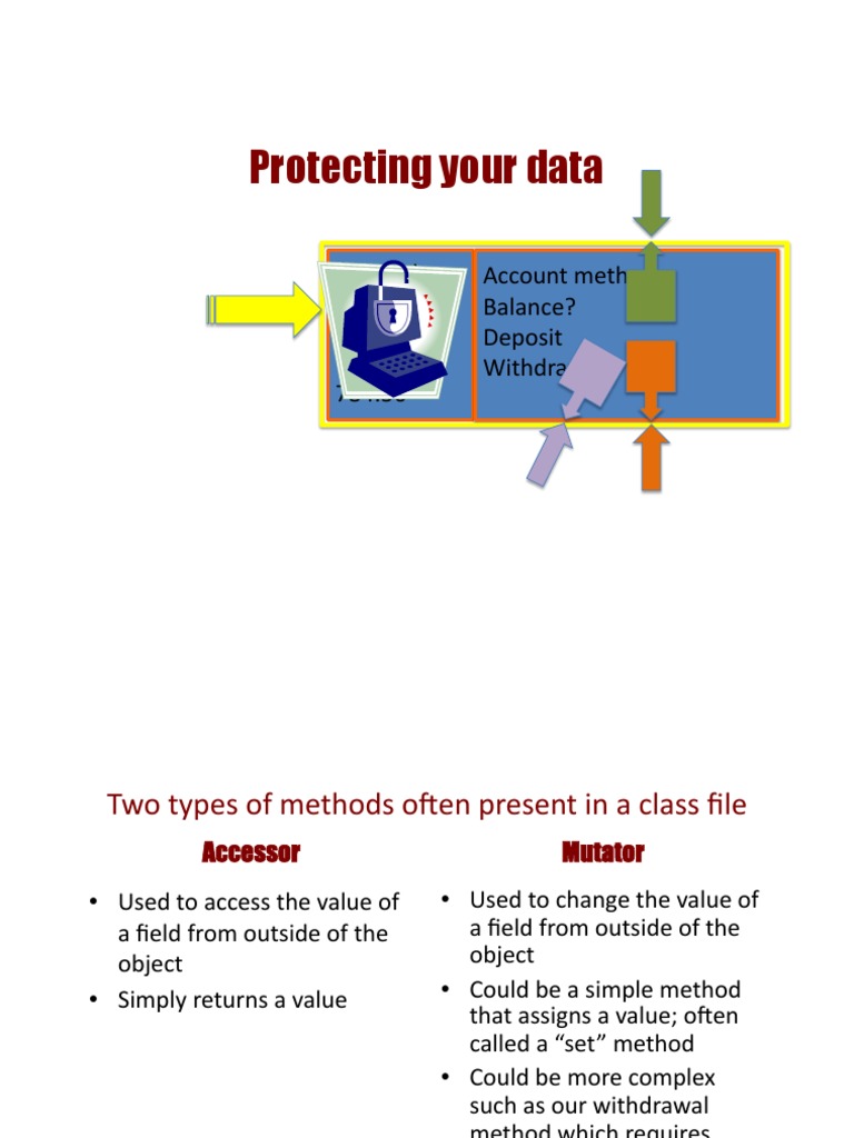 Accessor And Mutator Pdf Constructor Object Oriented Programming Programming