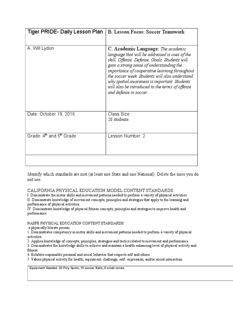 Will Lydon Tiger Pride Week 3 Lesson 2 10-19 | PDF