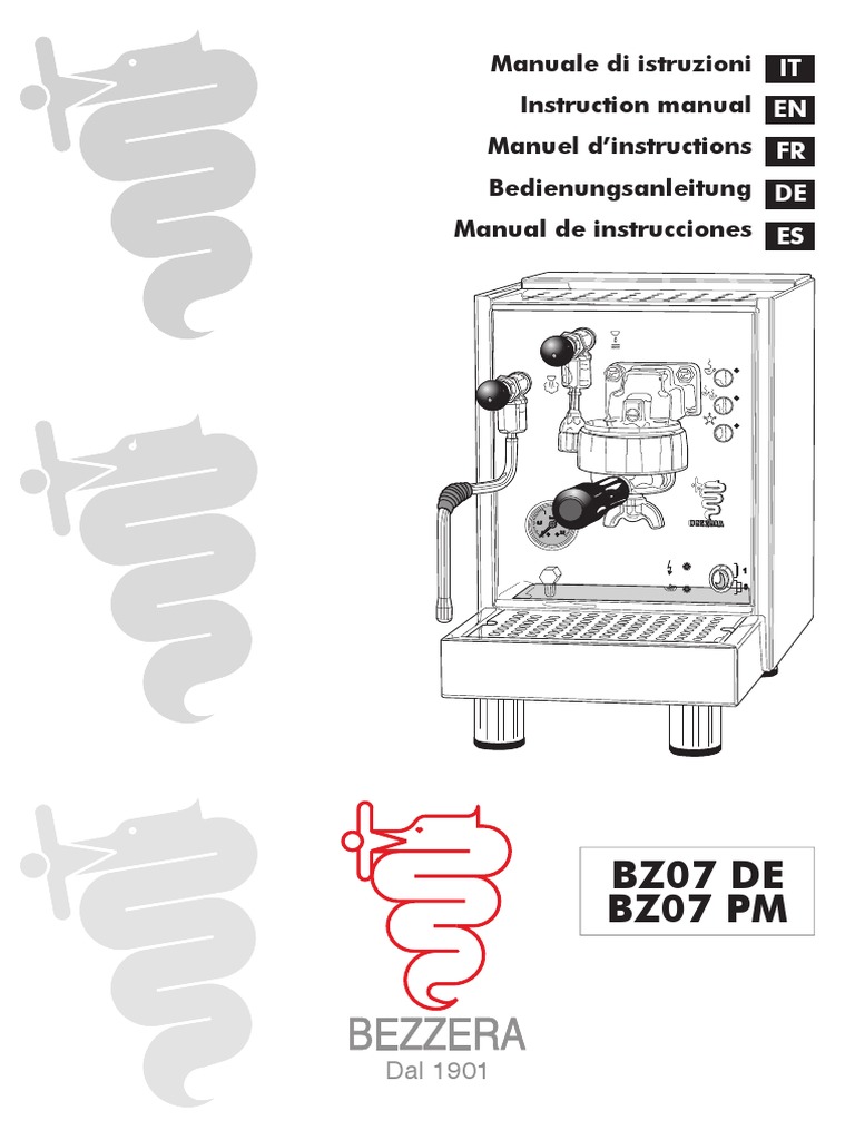 Bezzera BZ07 Instruction Manual | Energy And Resource | Nature