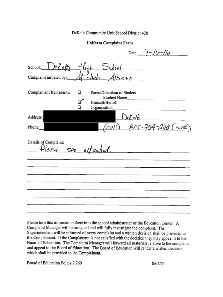 Michele Albano Redacted Uniform Complaint | PDF