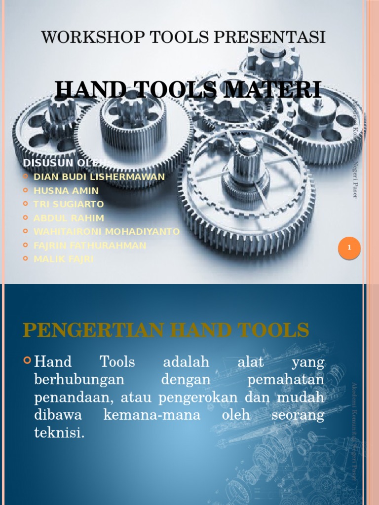 Hand Tools Presentasi | PDF