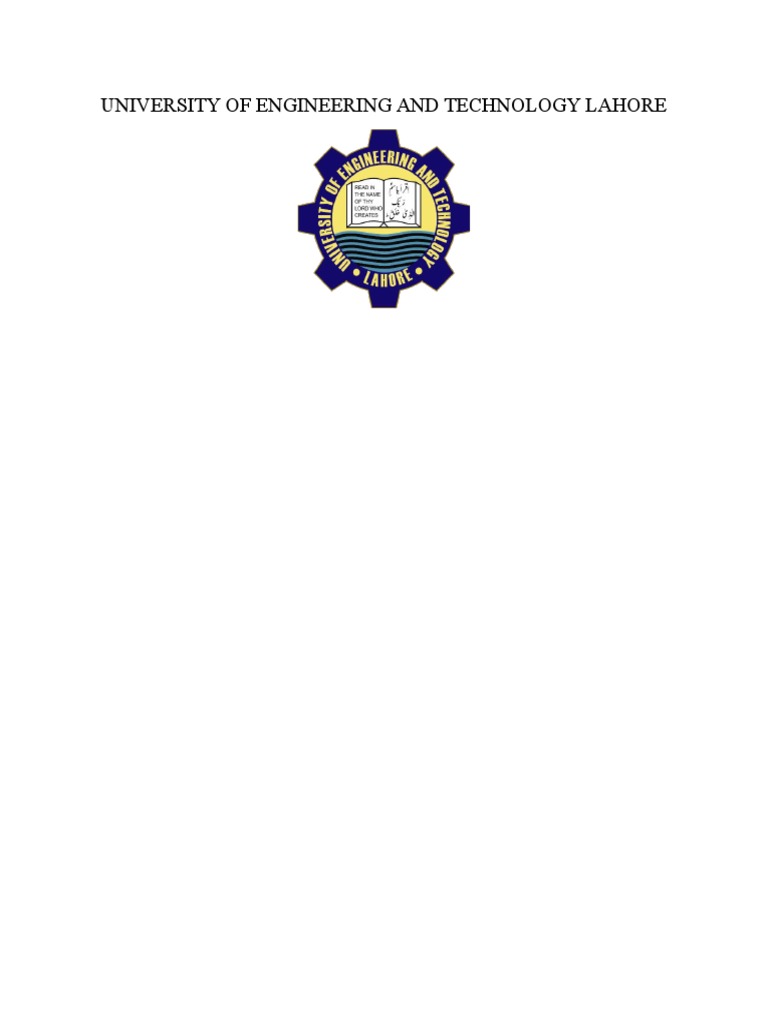 University of Engineering and Technology Lahore | PDF
