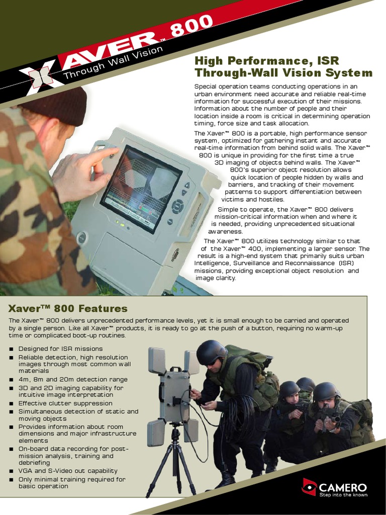 Camero Xaver800 | PDF | Intelligence, Surveillance, Target Acquisition ...