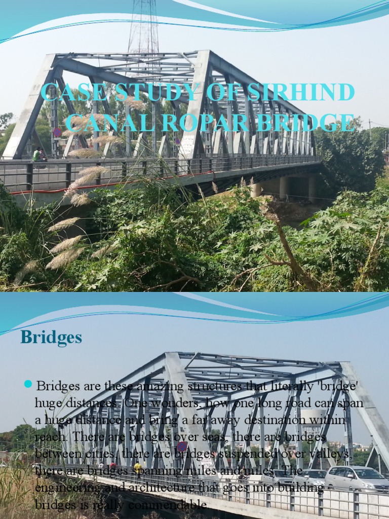 Case Study of Ropar Bridge | PDF | Truss | Civil Engineering