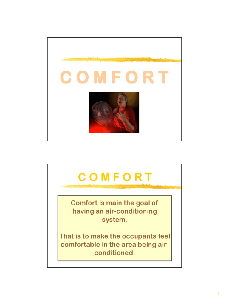 Thermal Comfort in Air Conditioning | PDF | Atmospheric Thermodynamics ...