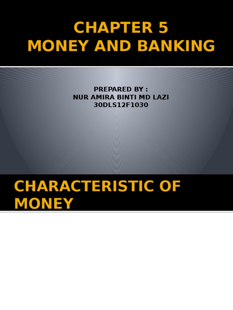 Chapter 5. Money (Nice) | PDF