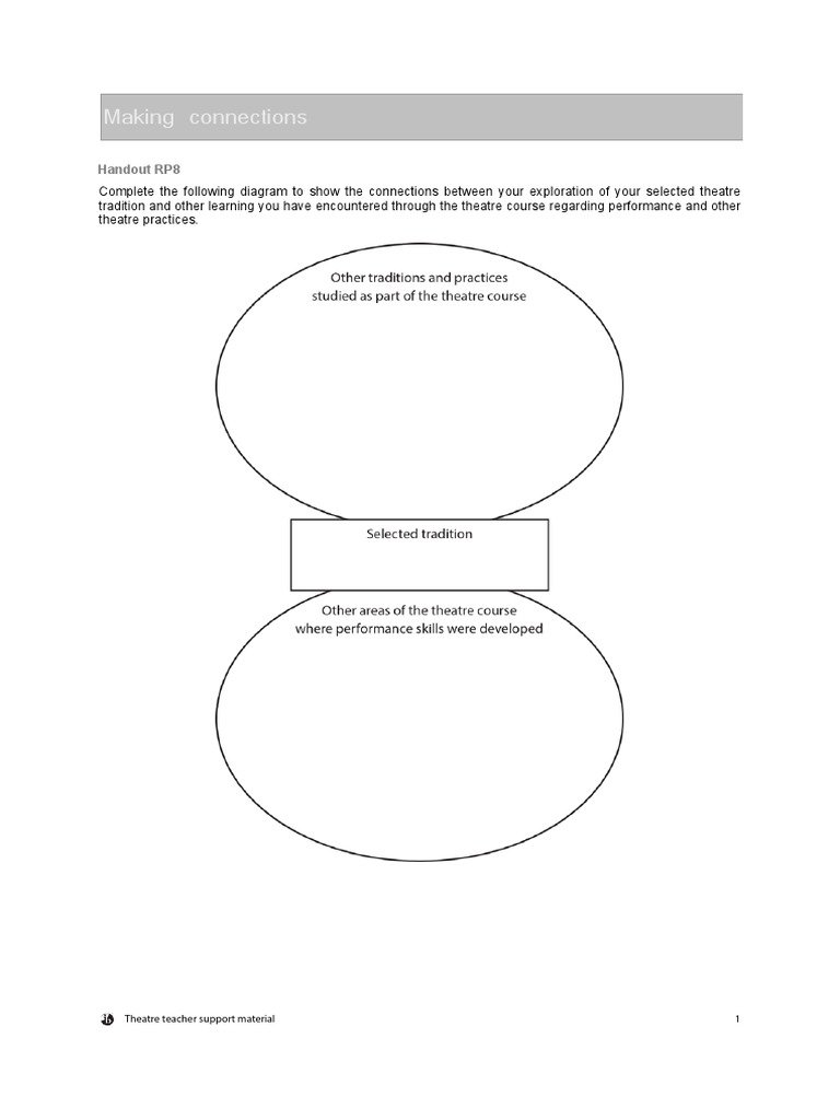 Making Connections: Handout RP8 | PDF