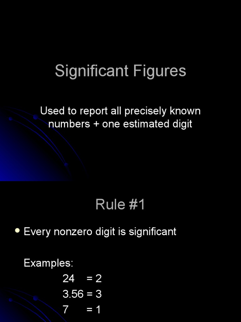 Significant Figures Guide | PDF