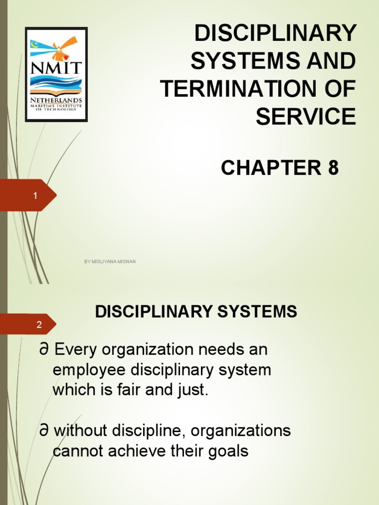 Topic 8 - Disciplinary System | PDF | Misconduct | Employment