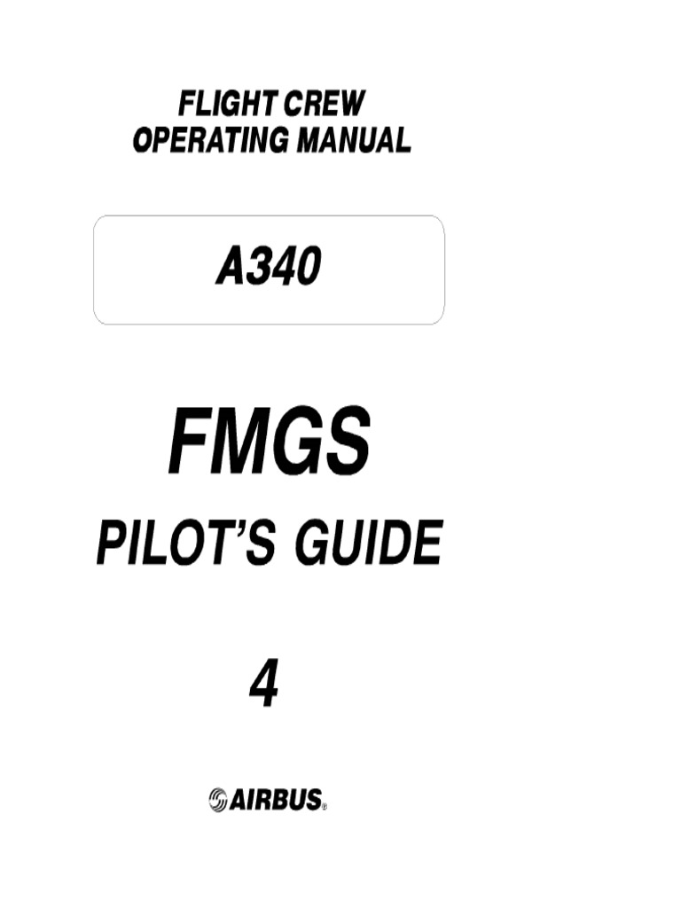 Airbus A340 - Flight Crew Operating Manual | PDF | Aviation | Computing