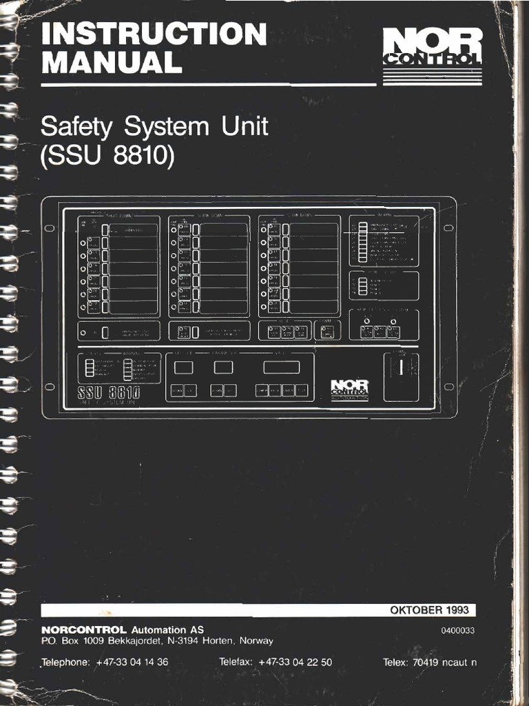 Safety System Unit | PDF