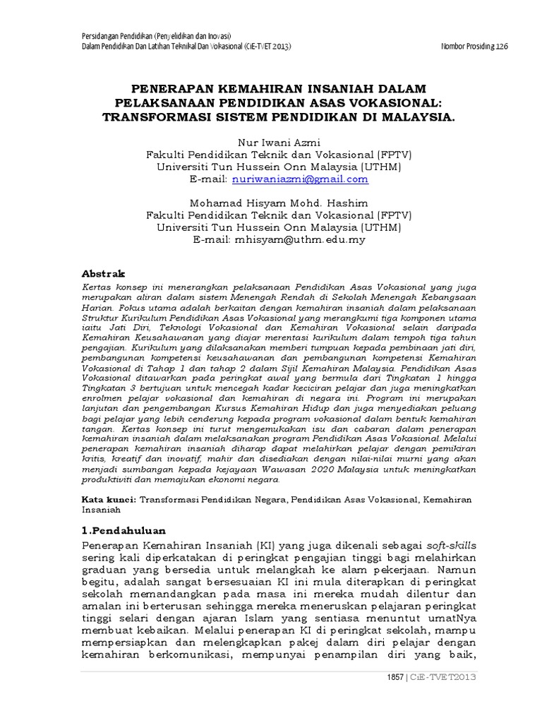 Kemahiran Insaniah | PDF