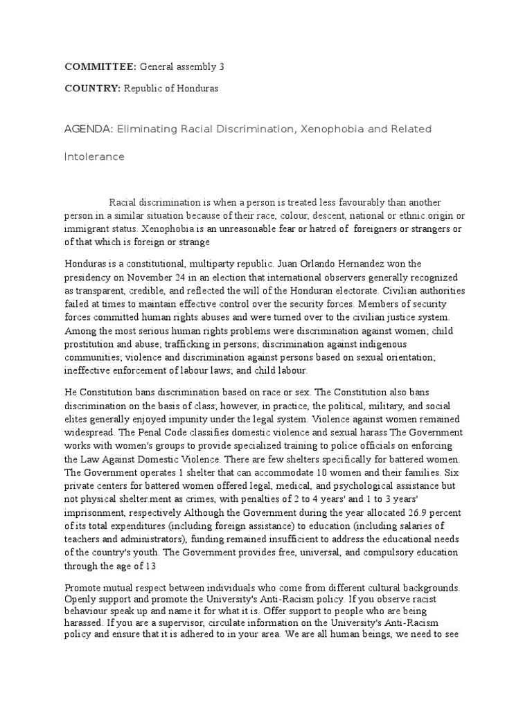 Position Paper | PDF | Domestic Violence | Discrimination