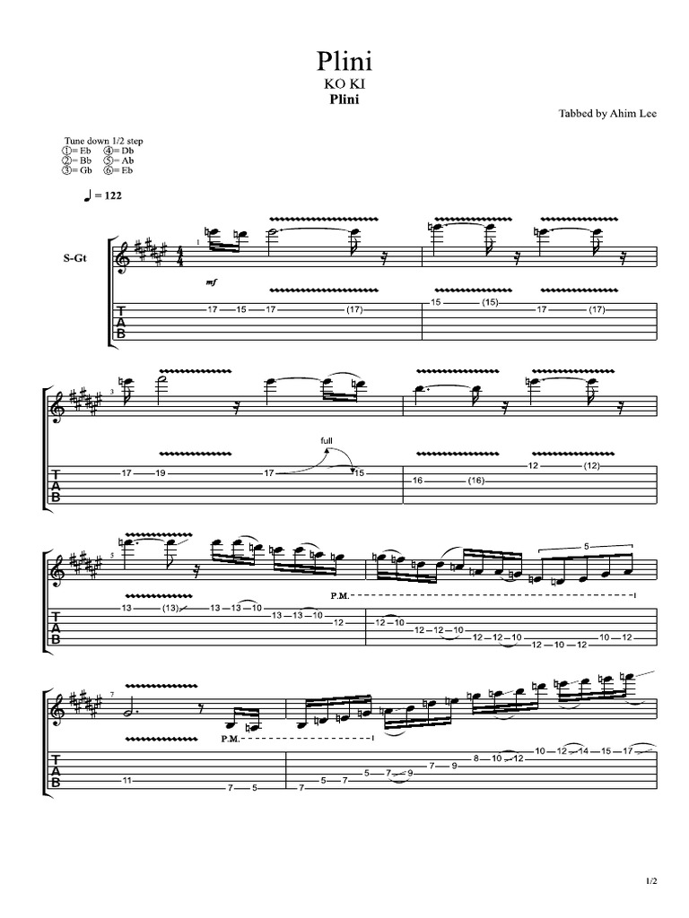 Plini - KO KI Solo | PDF