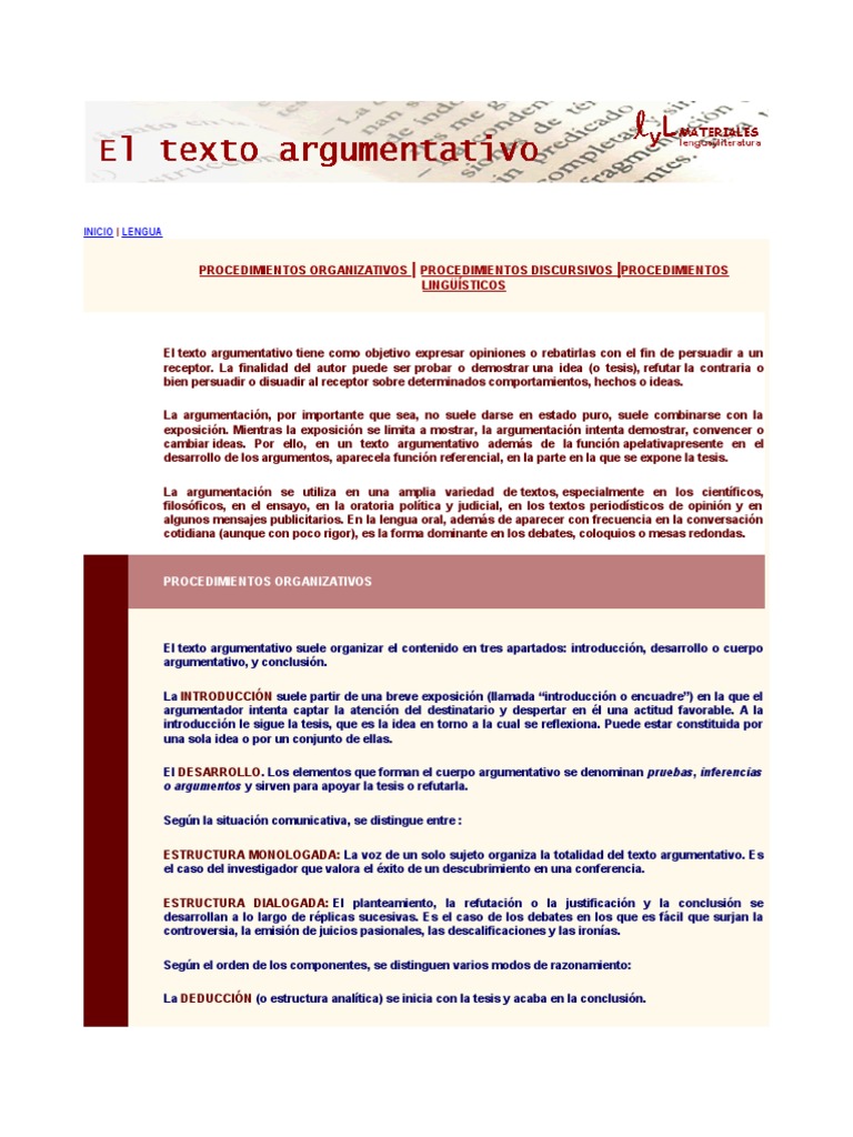 Texto Argumentativo
