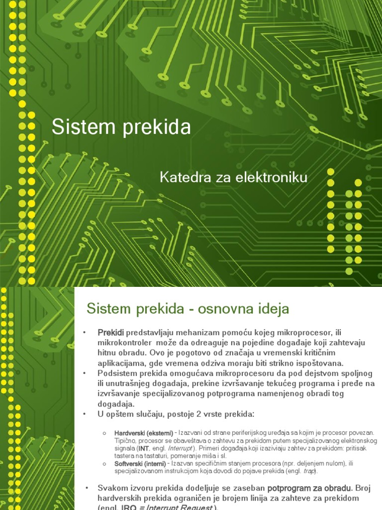 16 - Sistem Prekida | PDF