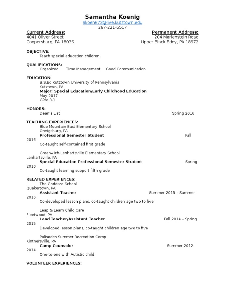 Resume 10 2016 | PDF