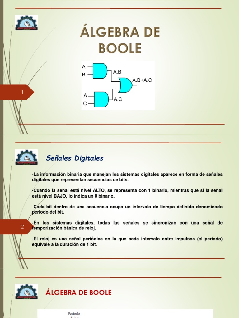 Algebra de Boole | Puerta lógica | Lógica matemática | Prueba gratuita ...