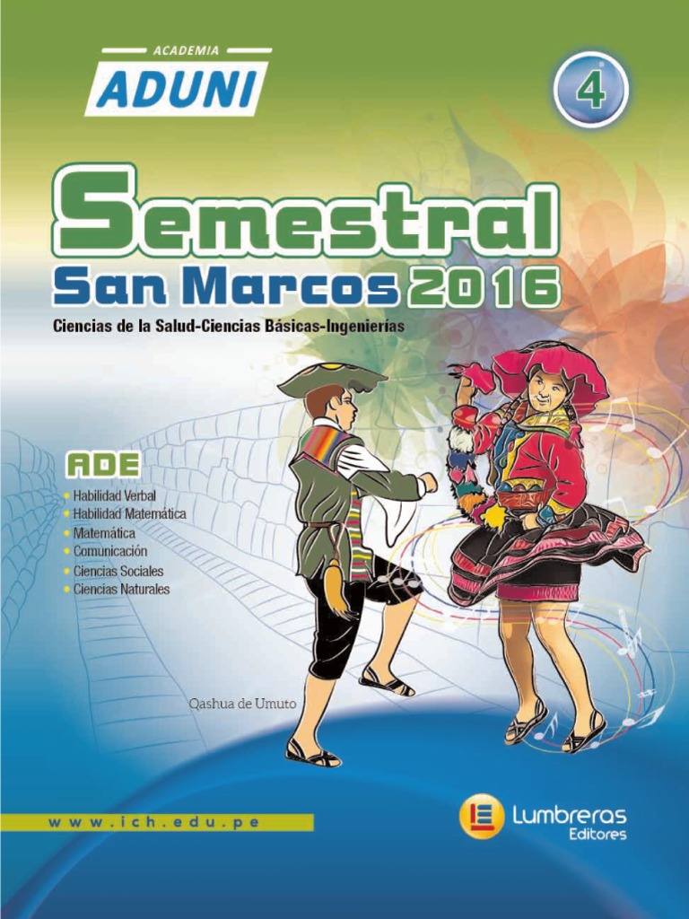 Semestral San Marcos 4 RM Academia Pre | PDF