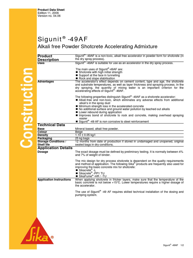 Sigunit - 49AF | PDF | Concrete | Civil Engineering