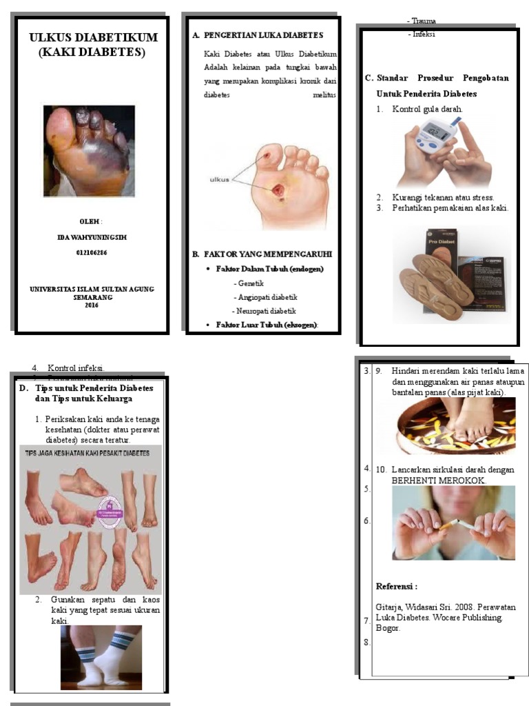 Leaflet Ulkus Pedis DM Ida | PDF
